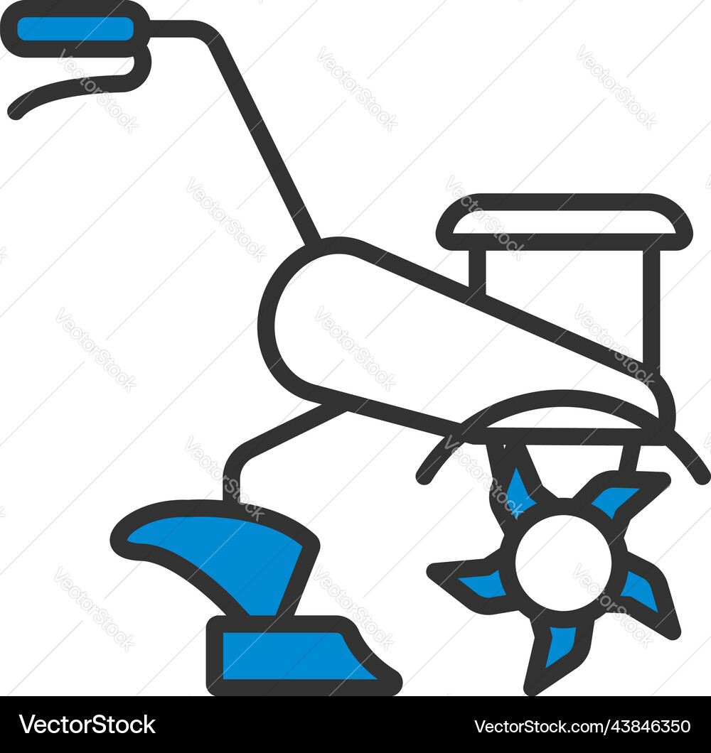 Garden tiller icon Royalty Free Vector Image - VectorStock