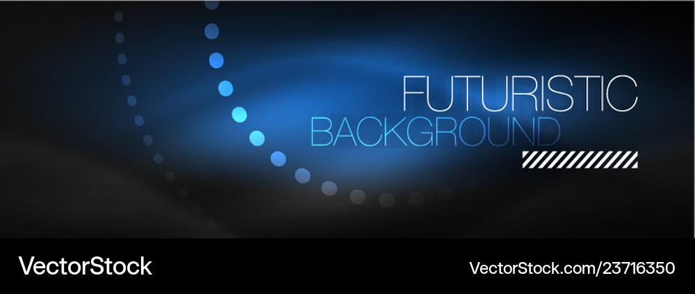 Glowing neon circle line dots round line design Vector Image