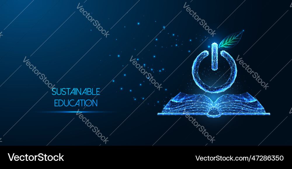 Sustainable education environmental awareness Vector Image