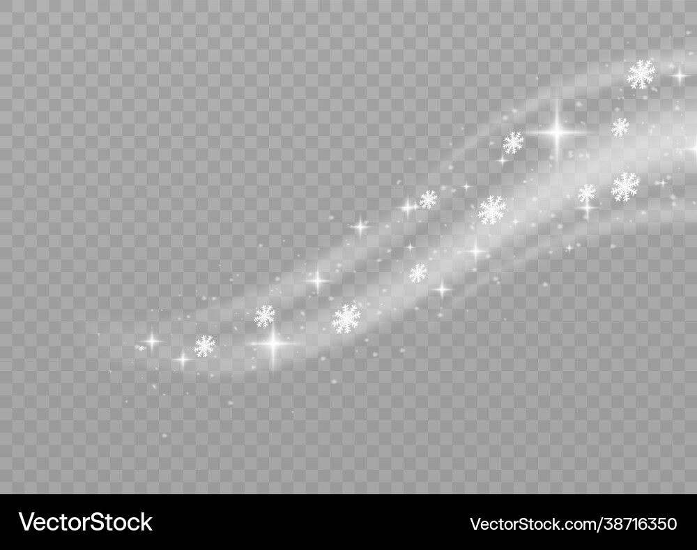 White gradient winter snow wind with fog Vector Image