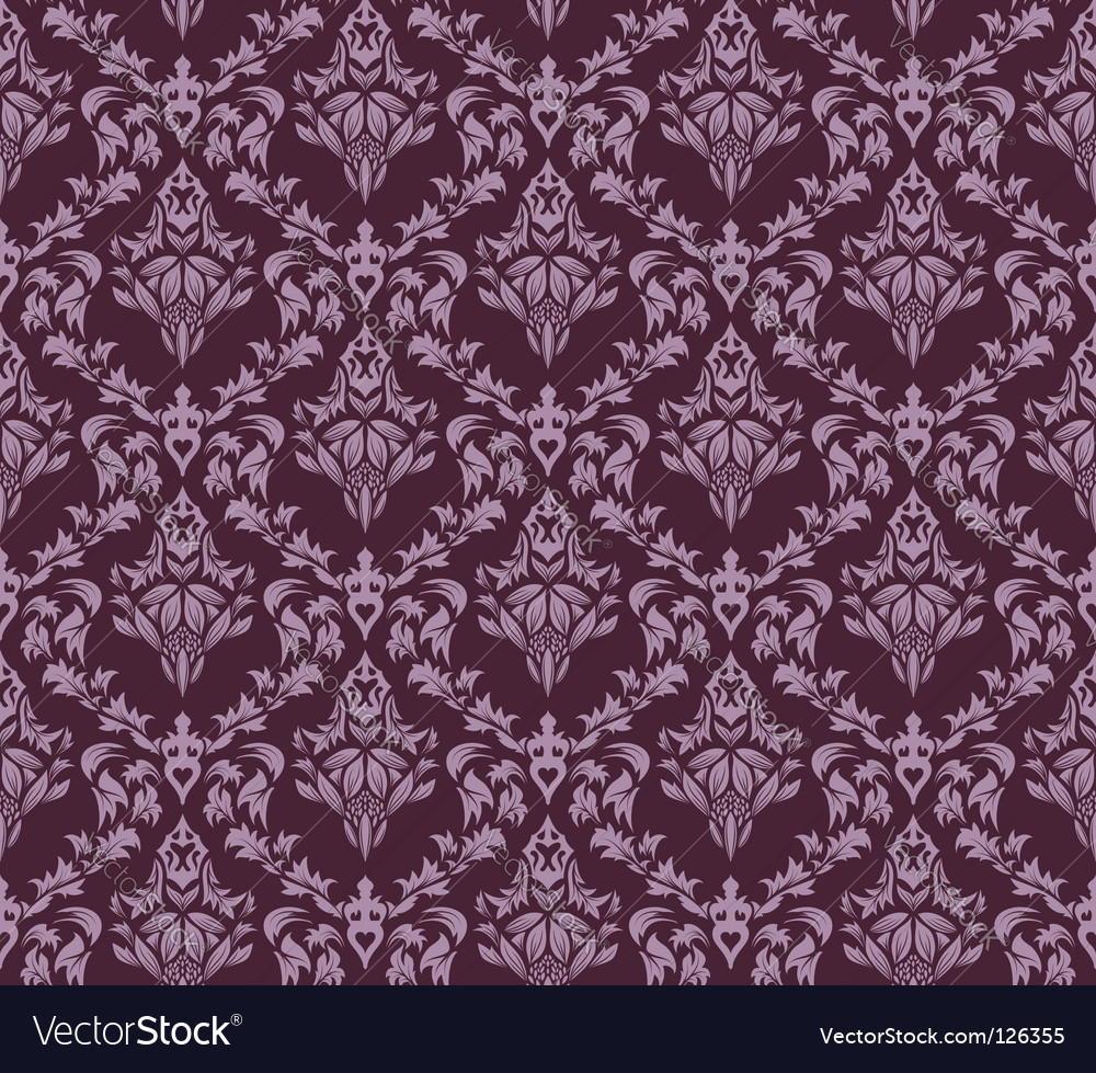 Damask pattern Royalty Free Vector Image - VectorStock