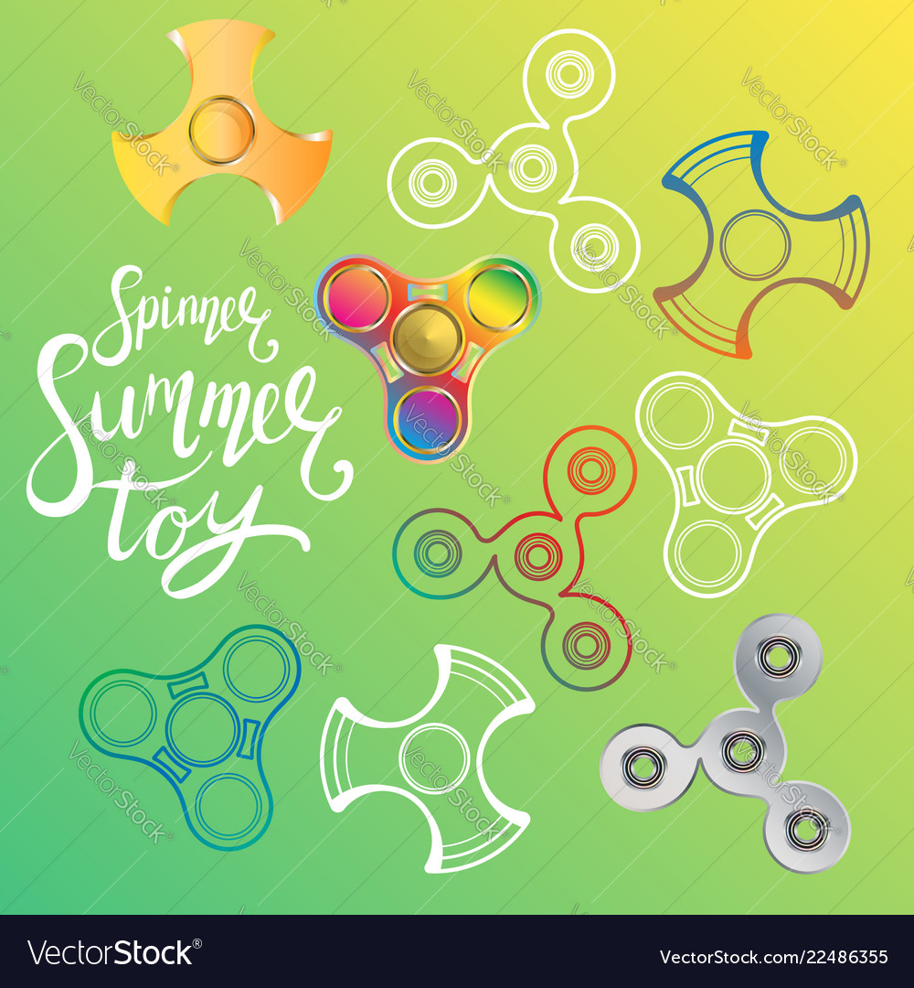 Fidget spinner Royalty Free Vector Image - VectorStock