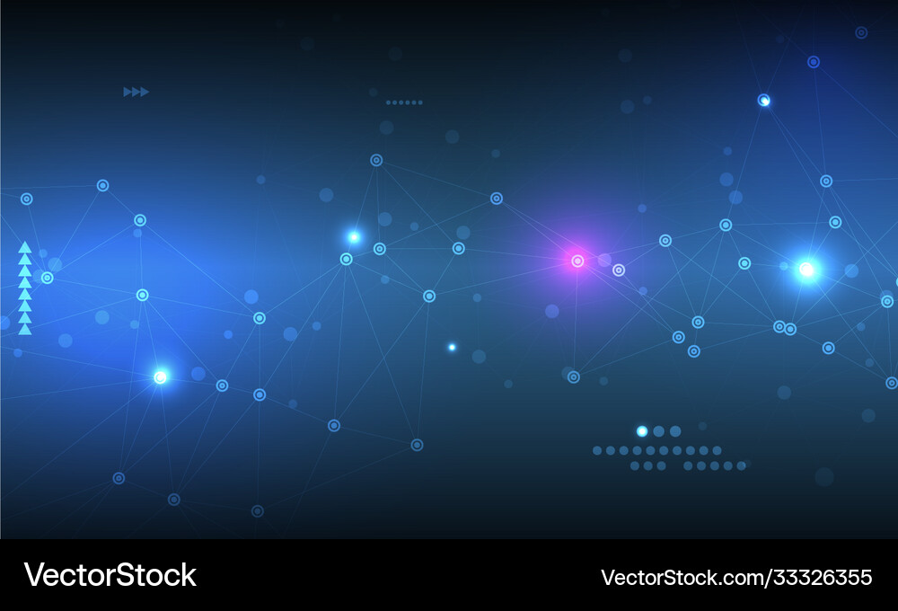 Line art blue cover design on background Vector Image