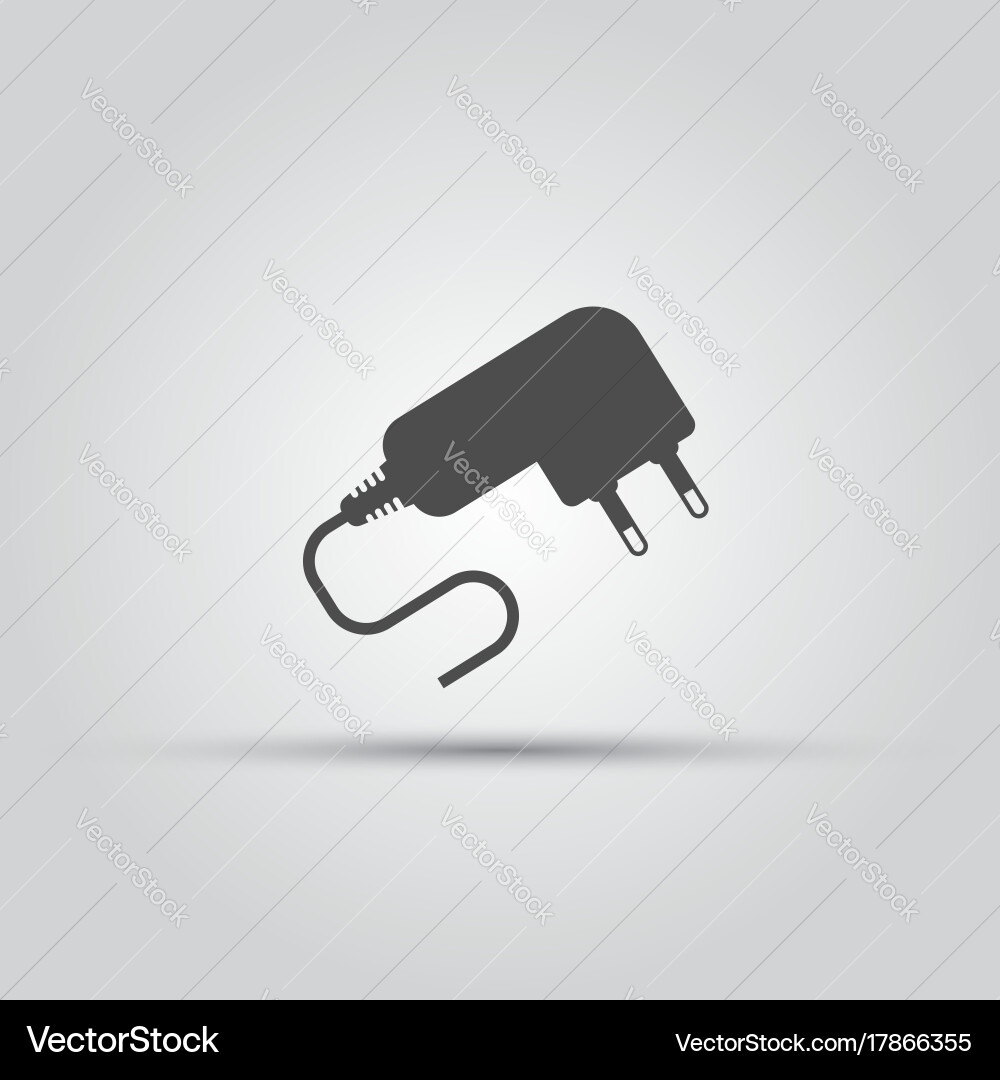 Phone charger isolated icon Royalty Free Vector Image