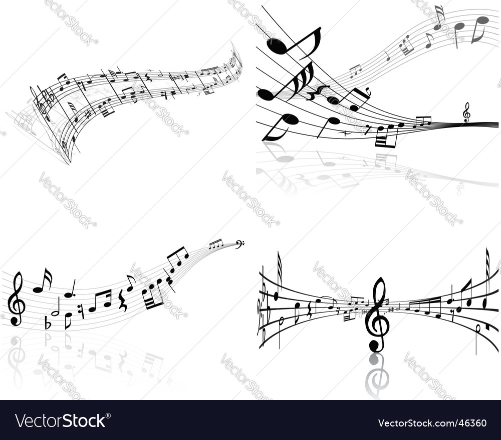 Musical notes Royalty Free Vector Image - VectorStock