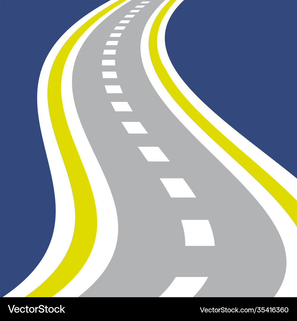 Speedway logo combination highway and Royalty Free Vector