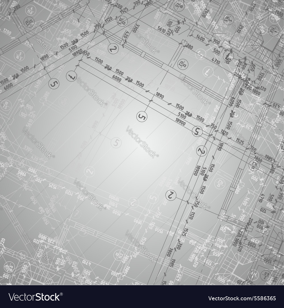 Grey gradient architecture background Royalty Free Vector