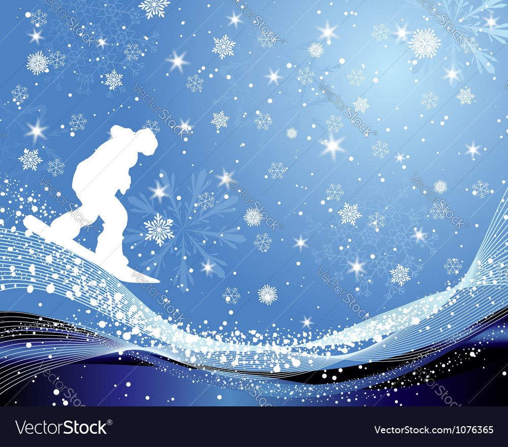 Snowboard background Royalty Free Vector Image