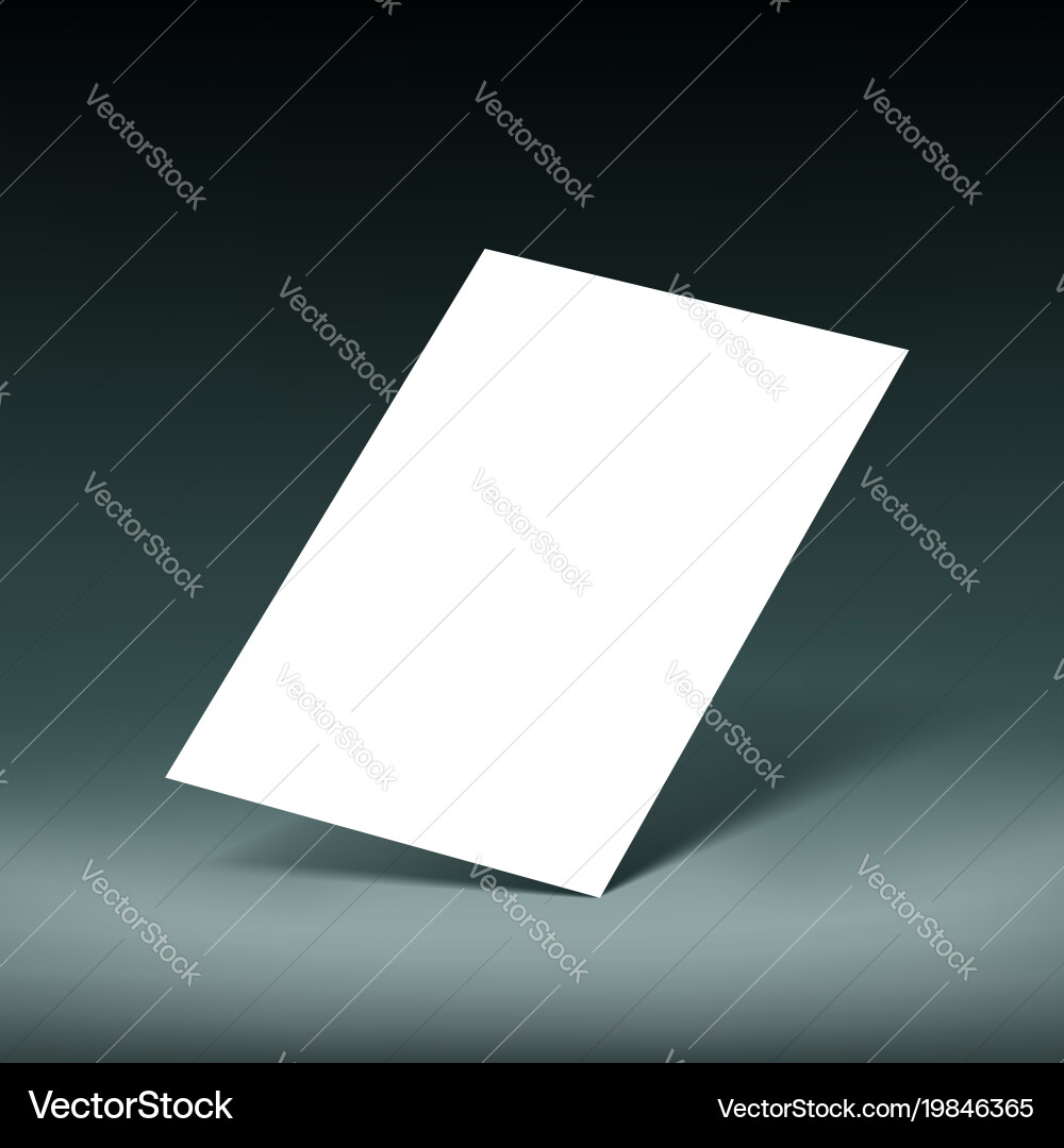 White sheet of paper Royalty Free Vector Image