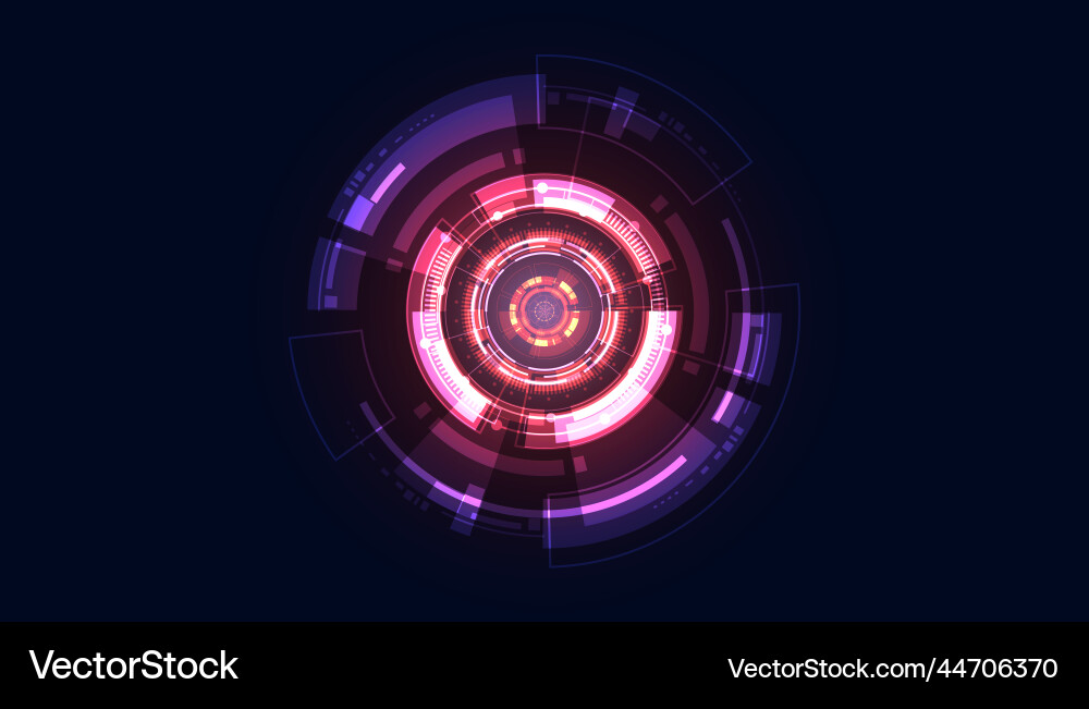 Abstract technology ui futuristic concept hud Vector Image