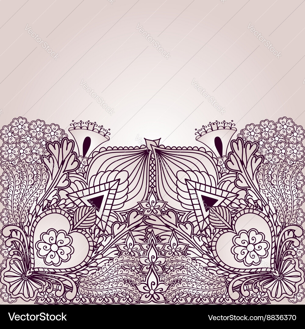 Background with elements of tribal style designs Vector Image