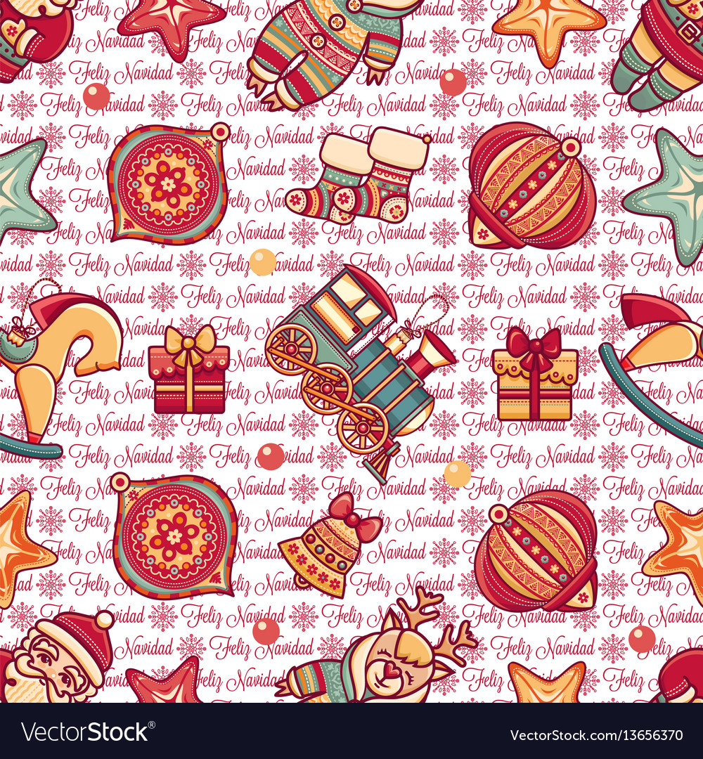 Christmas toys seamless pattern holiday background Christmas toys seamless pattern holiday background