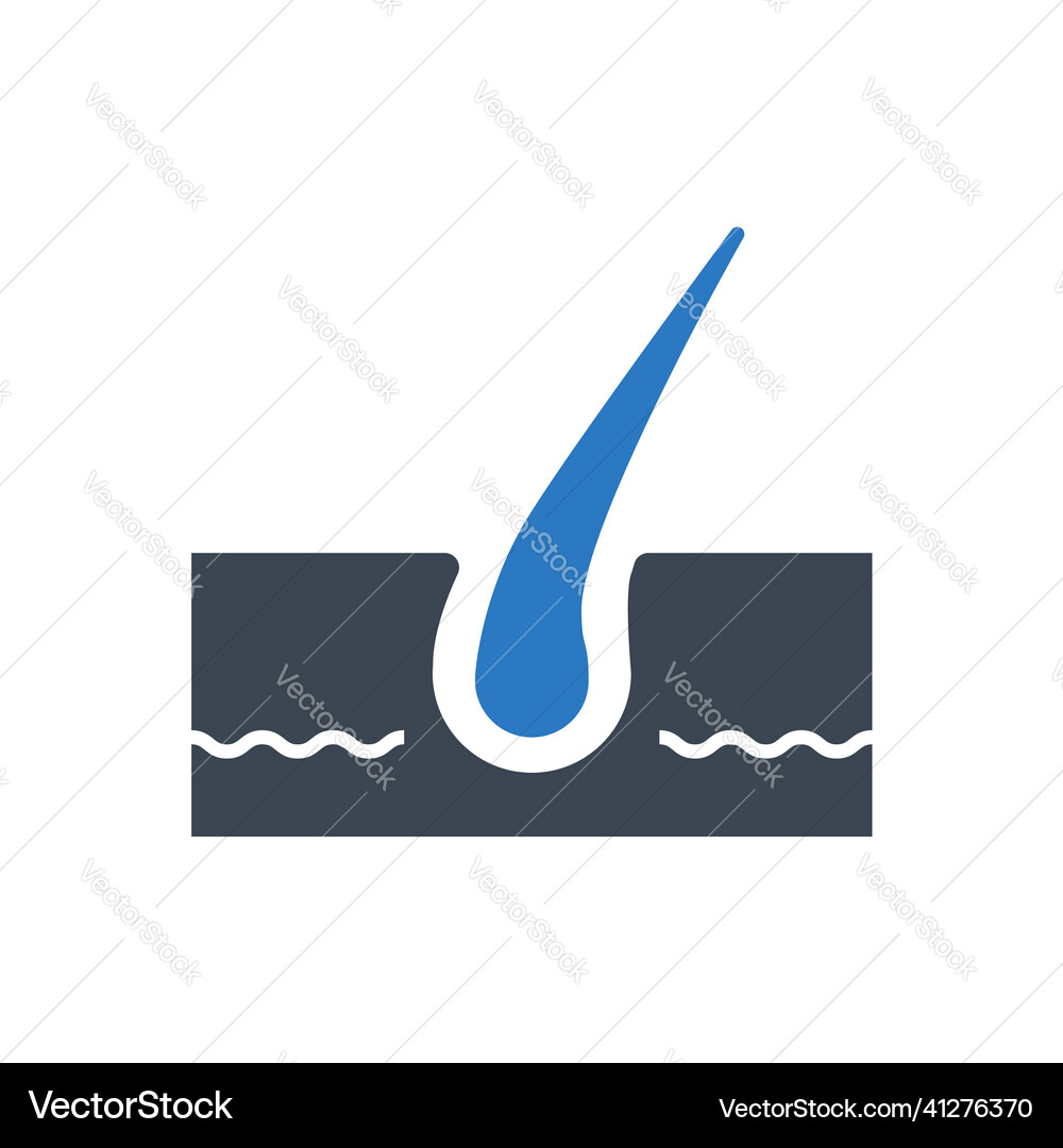 Hair glyph icons Royalty Free Vector Image - VectorStock