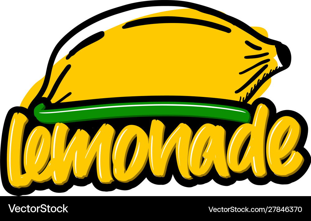 Lemonade Hand gezogen moderne Pinselbeschriftung Vektorbild