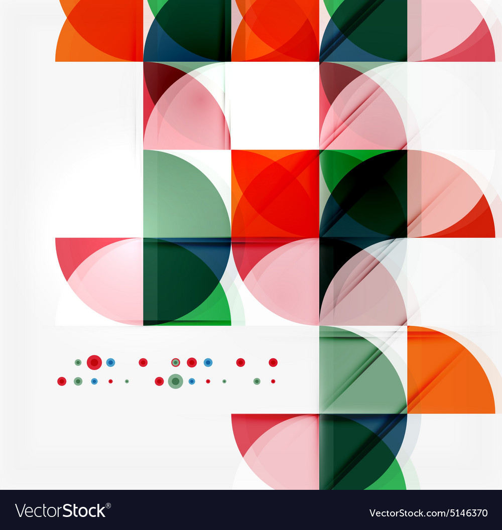 Semicircle triangle pattern Royalty Free Vector Image