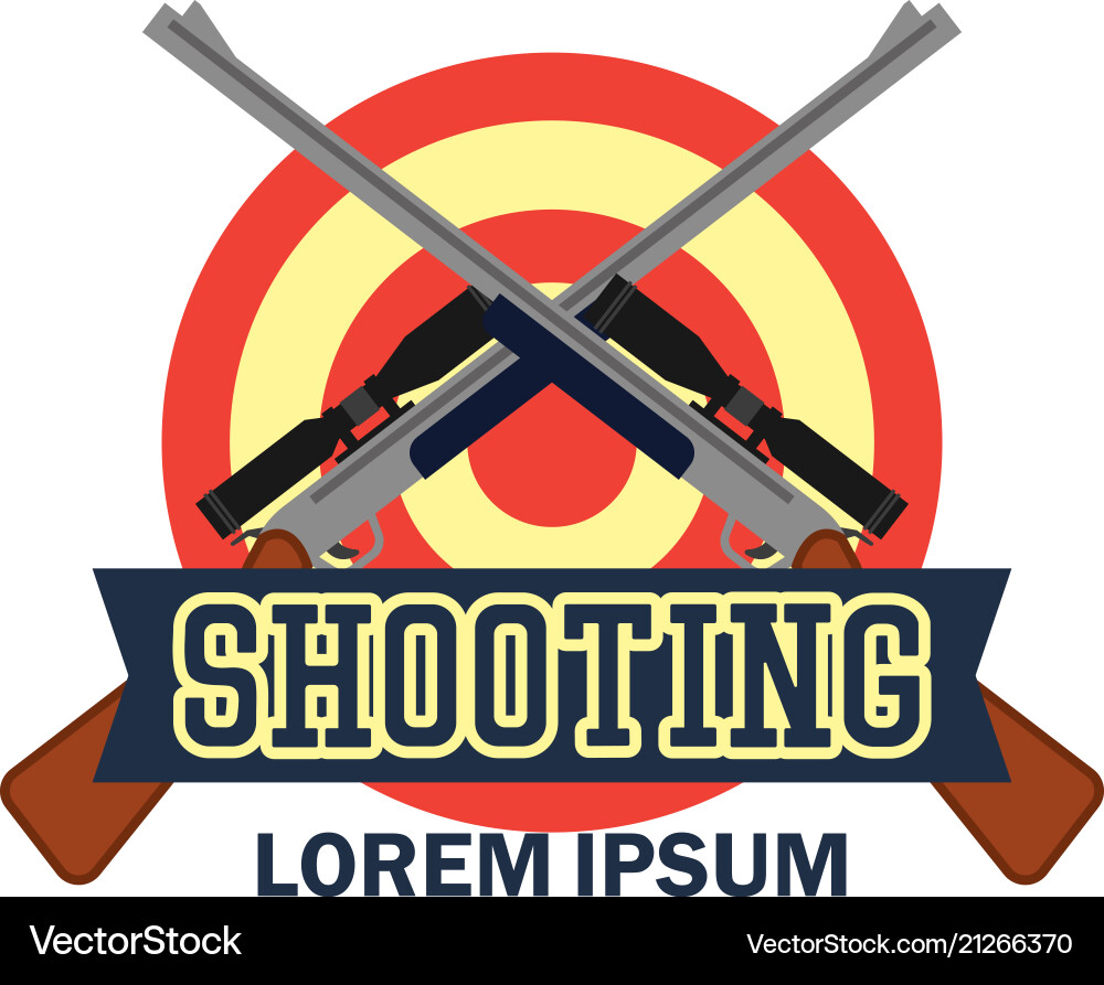 Shooting logo with text space for your slogan Vector Image