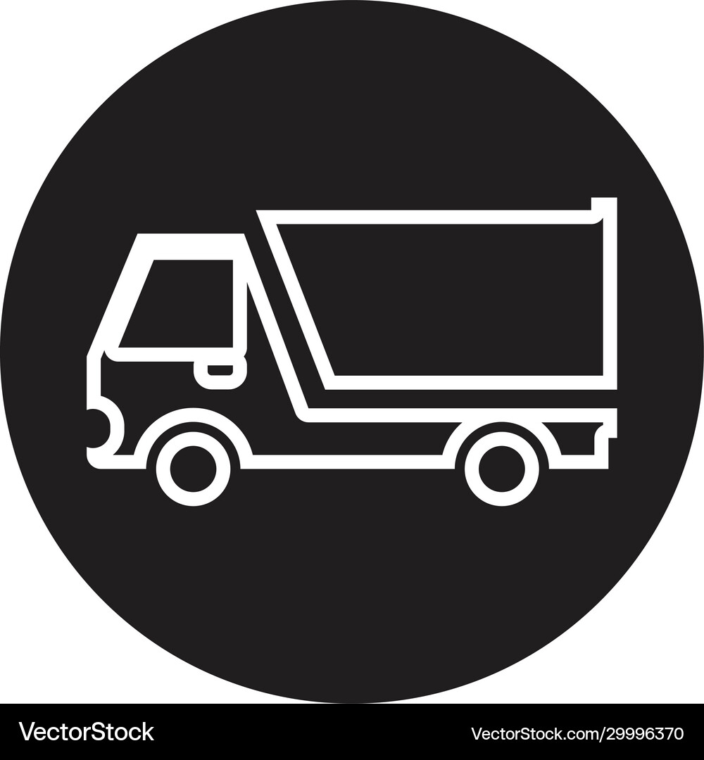 Truck icon and symbol template Royalty Free Vector Image