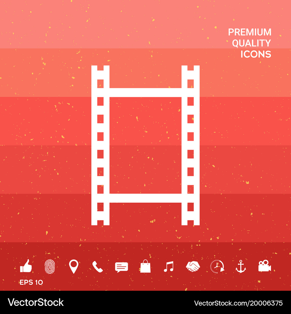 Camera roll photographic film icon Royalty Free Vector Image