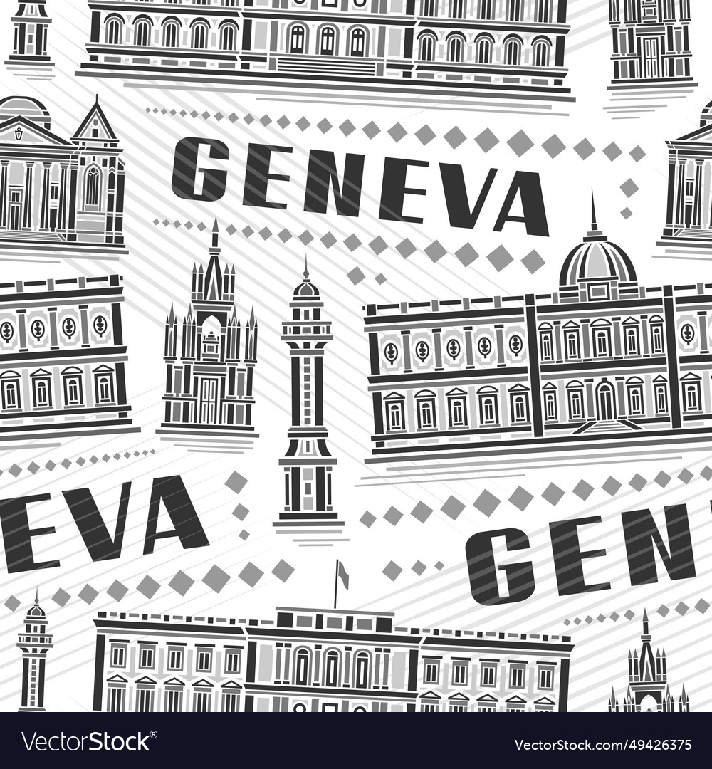 Geneva seamless pattern Royalty Free Vector Image