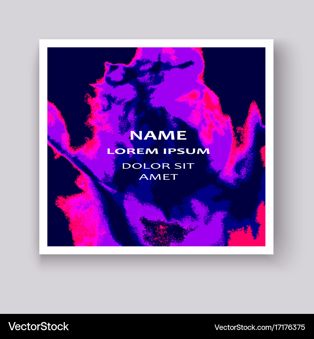 Neon colorful pink hot explosion liquid paint Vector Image