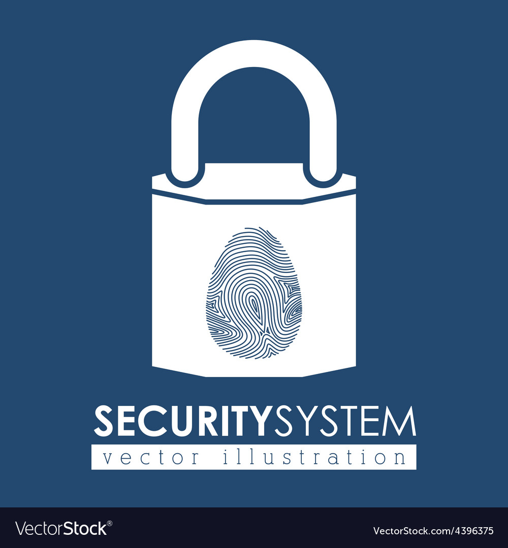 Security system design Royalty Free Vector Image