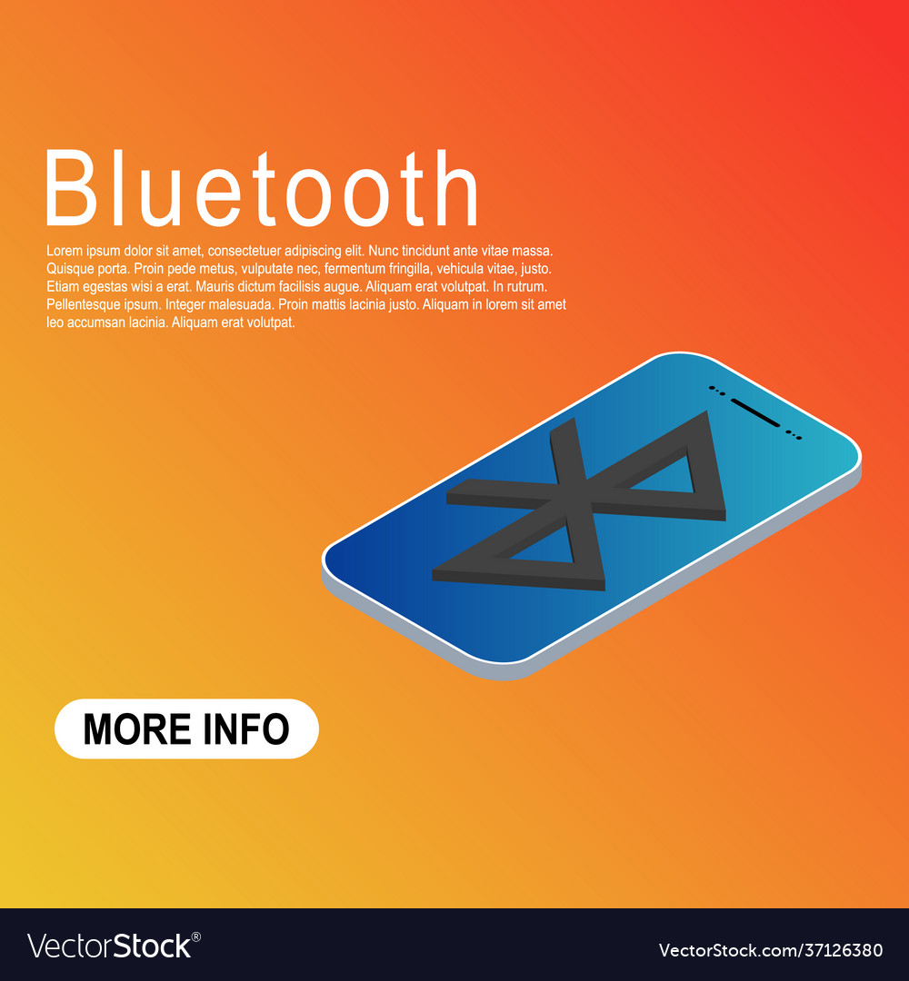 Bluetooth technology icon network connection web Vector Image
