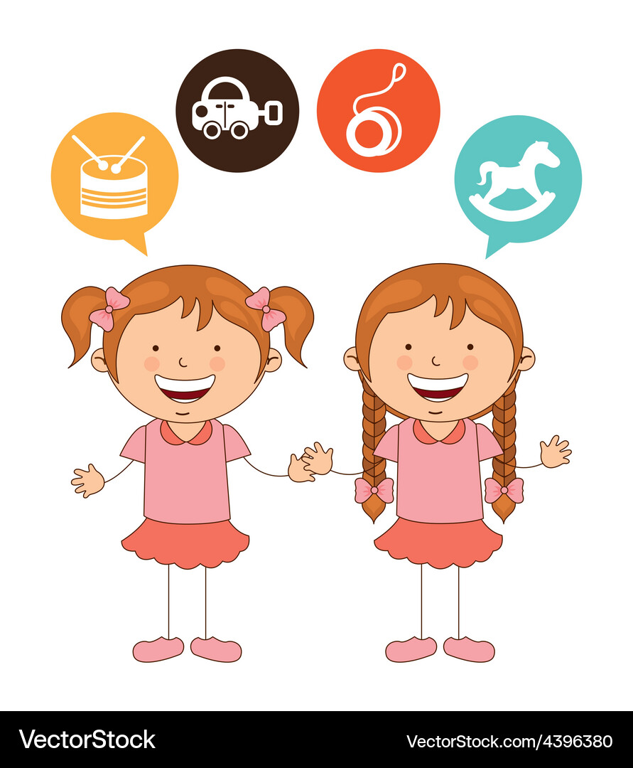 Cute children Royalty Free Vector Image - VectorStock