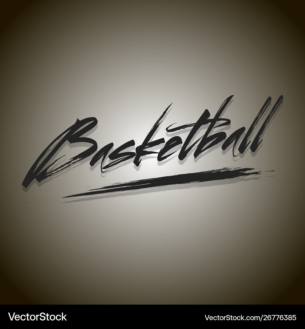 Abstract inscription basketball Royalty Free Vector Image