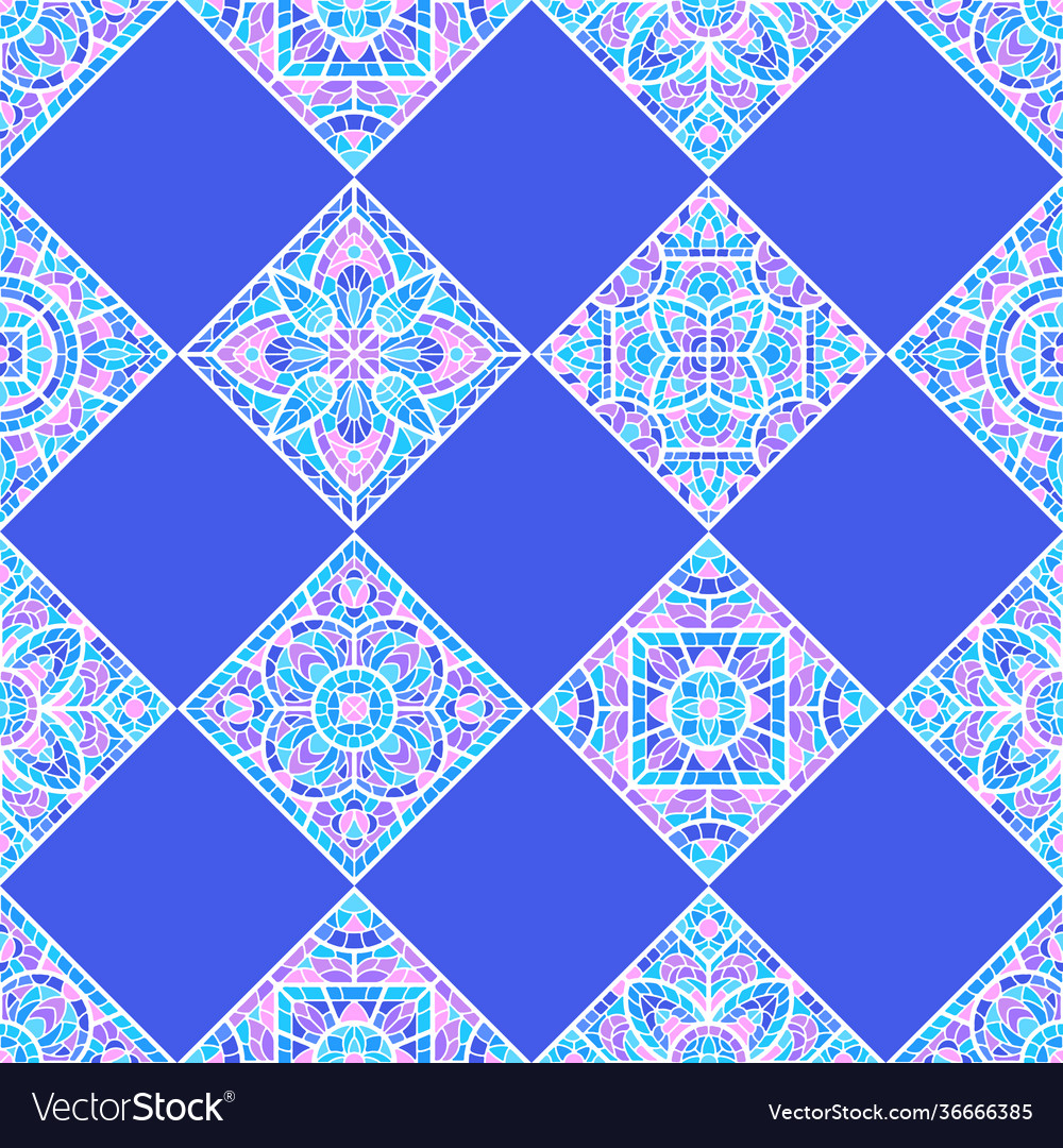 Ancient mosaic ceramic tile pattern Royalty Free Vector