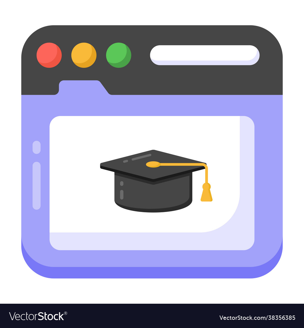 Educational website Royalty Free Vector Image - VectorStock