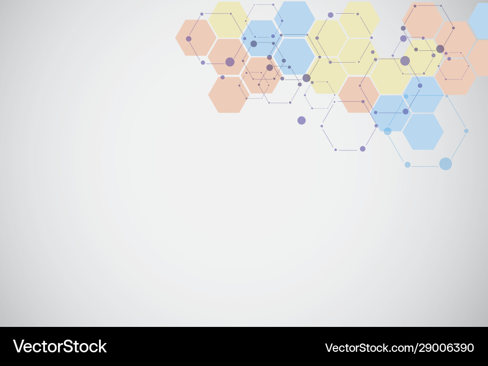 Abstract particles connection Royalty Free Vector Image