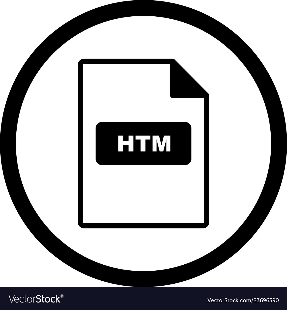 Htm icon Royalty Free Vector Image - VectorStock