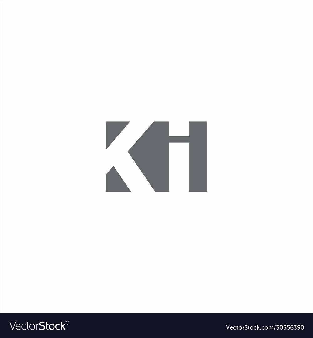 Ki logo monogram with negative space style design Vector Image