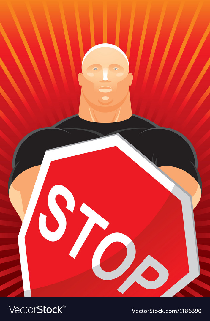 Security man Royalty Free Vector Image - VectorStock