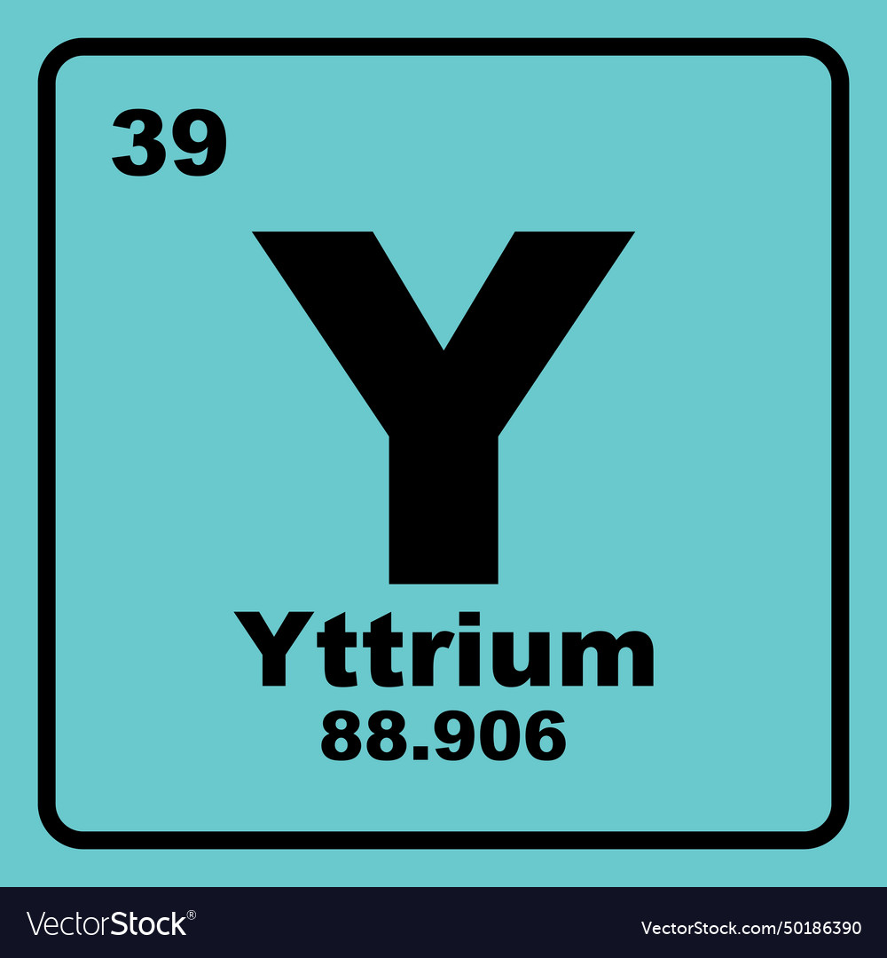 Yttrium icon Royalty Free Vector Image - VectorStock
