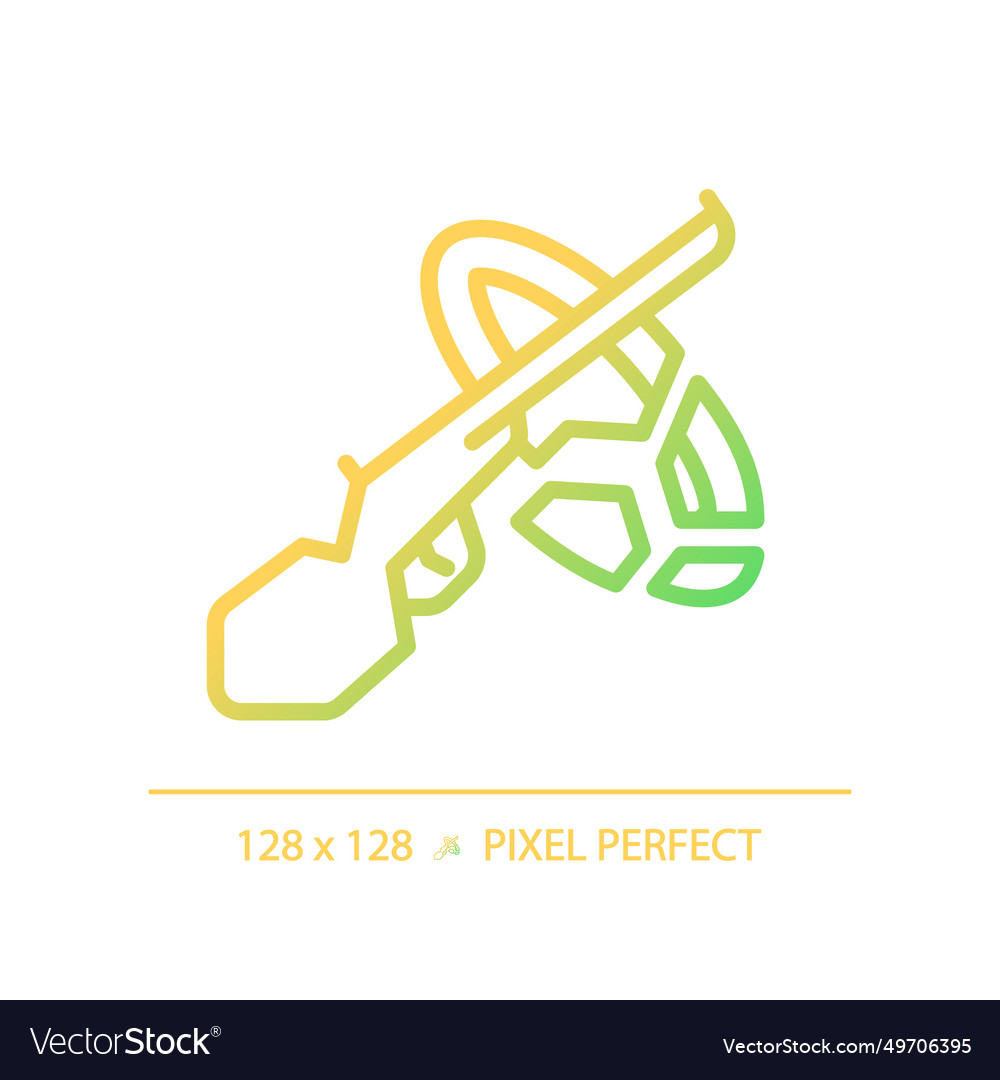 2d thin line pixel perfect simple gradient clay Vector Image