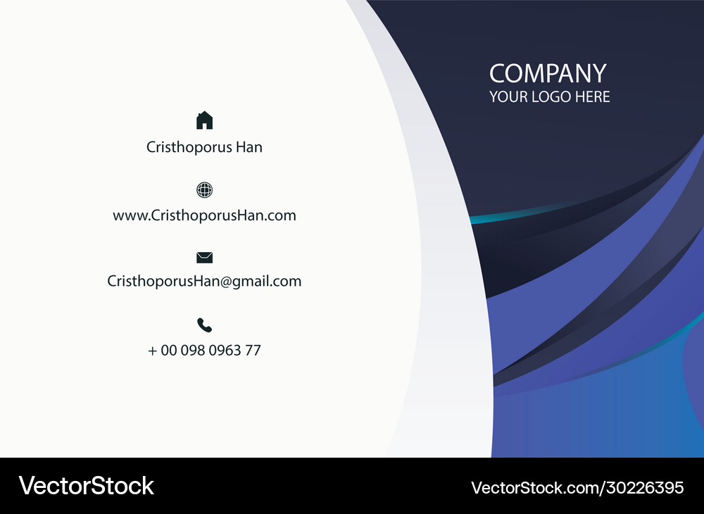Abstract shapes business card pack Royalty Free Vector Image