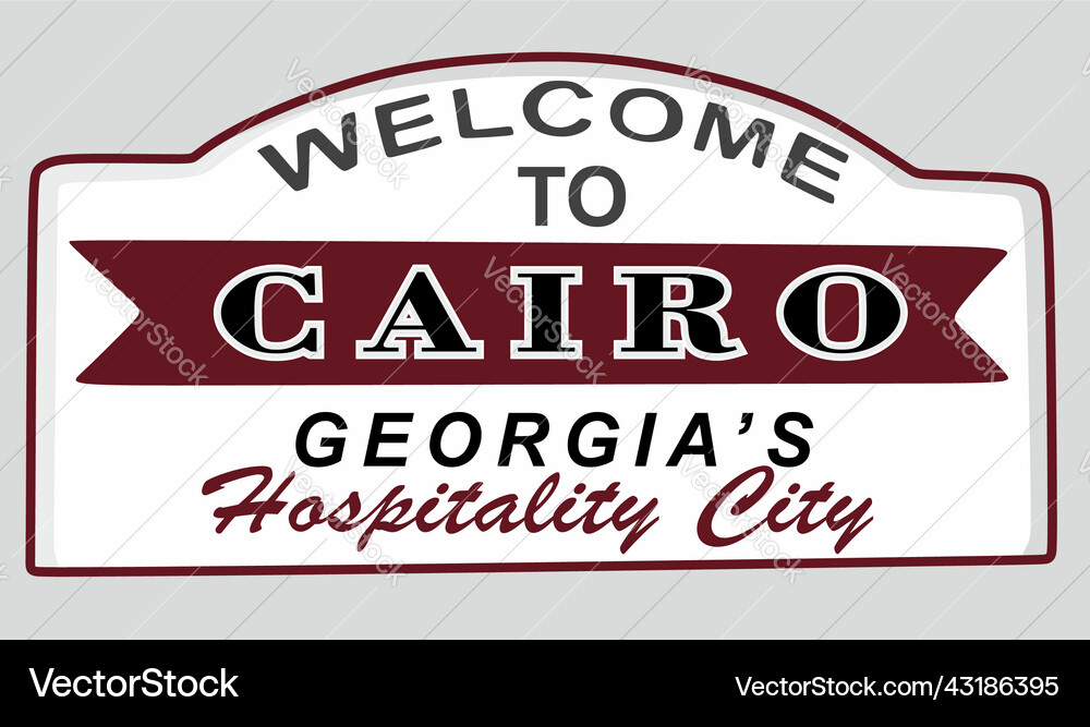 Cairo georgia with best quality Royalty Free Vector Image