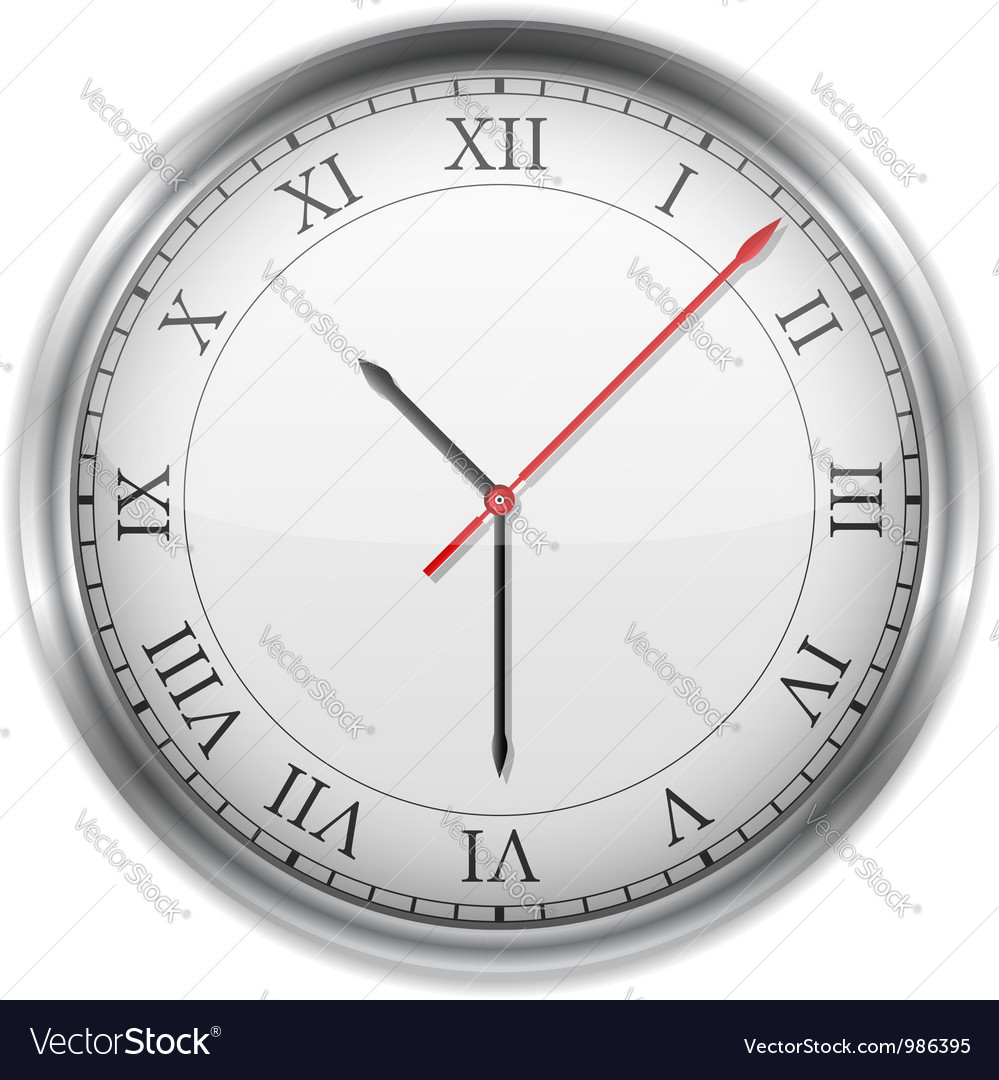 Clock Royalty Free Vector Image - VectorStock