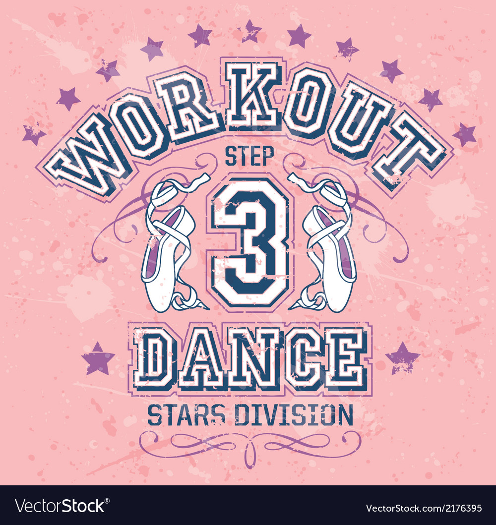 Dance workout Royalty Free Vector Image - VectorStock