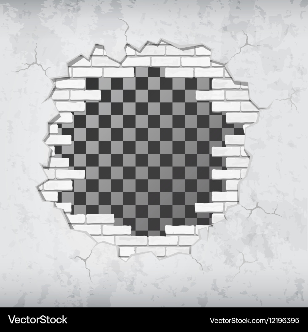 Hole In Wall Vector