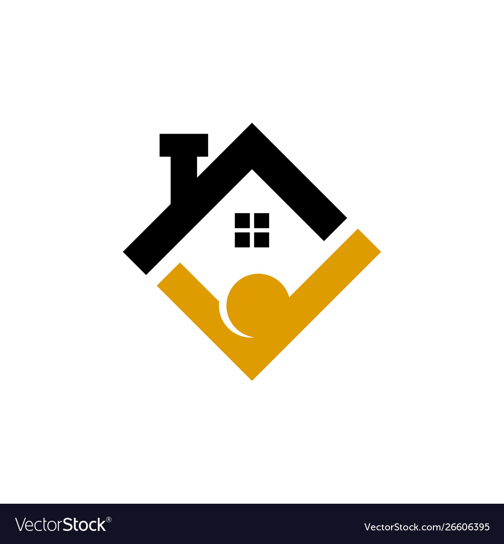 Home house building real estate property design Vector Image