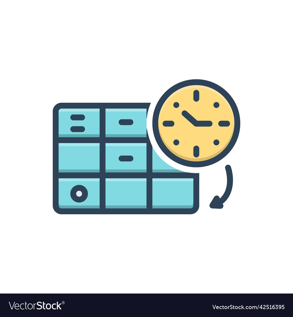 Scheduling Royalty Free Vector Image - VectorStock