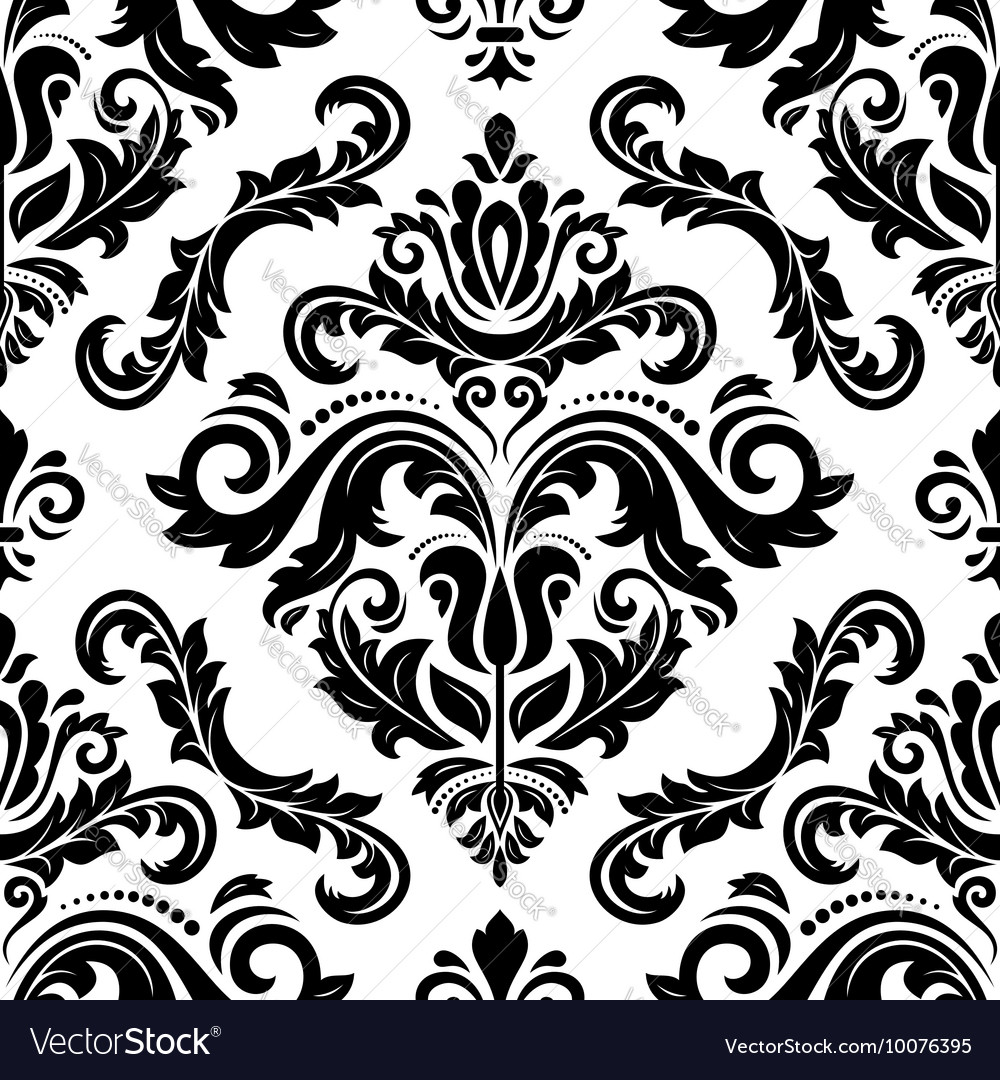 Seamless damask pattern Royalty Free Vector Image
