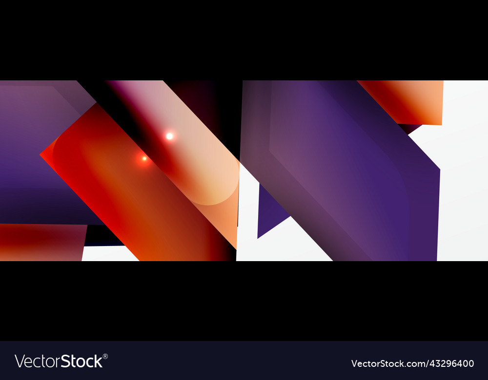 Abstract background simple color geometric shapes Vector Image