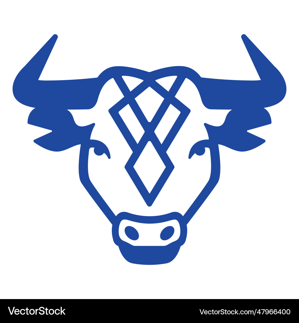 Celtic knot cow animal Royalty Free Vector Image