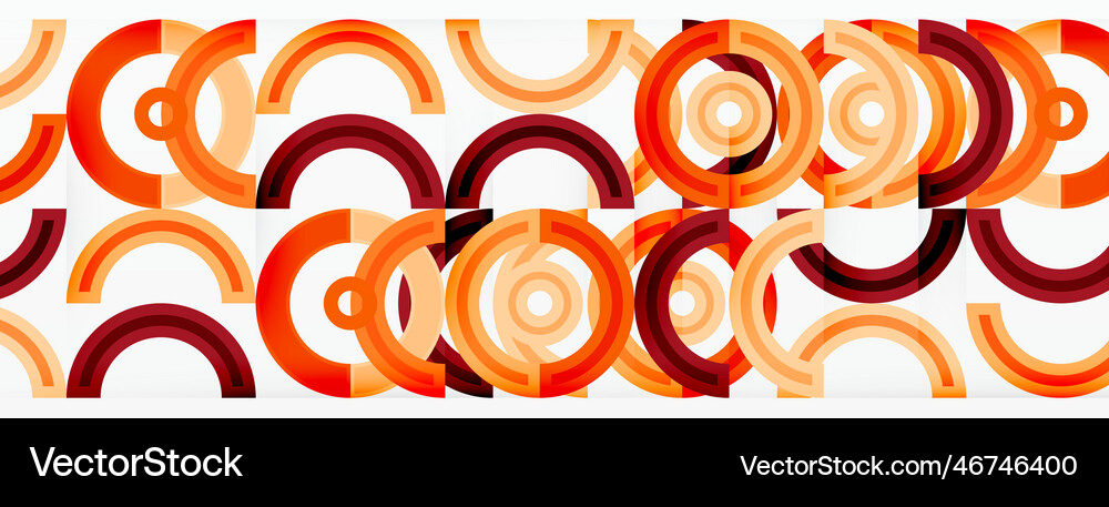 Colorful circle abstract background with vibrant Vector Image