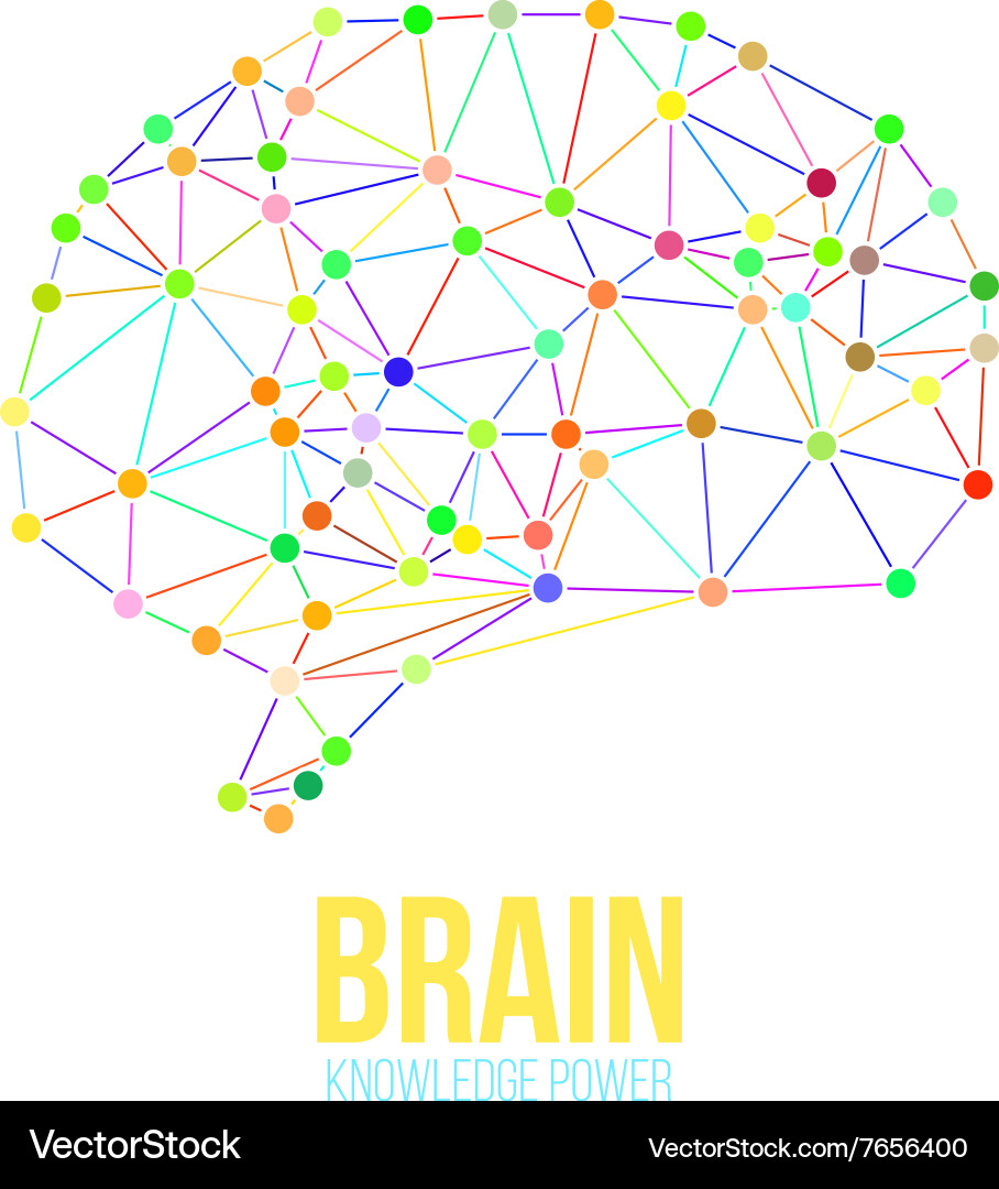Creative concept of the human brain Royalty Free Vector