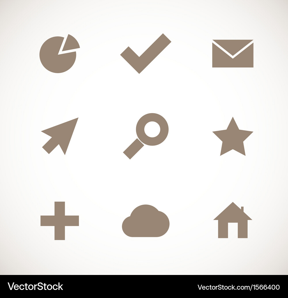 Set of universal icons Royalty Free Vector Image