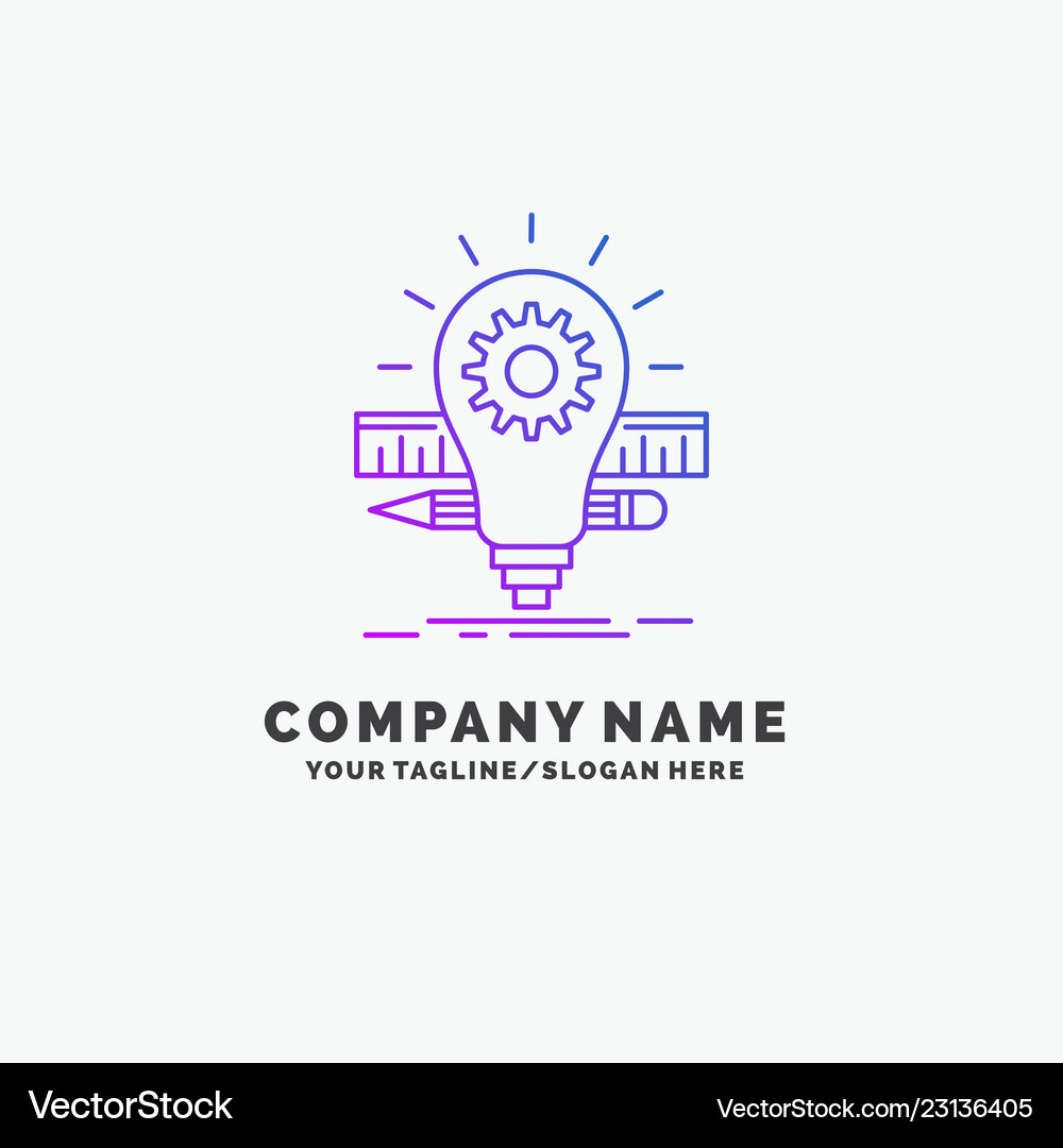 Business Idea Spark - Purple Bulb Royalty Free Vector Image